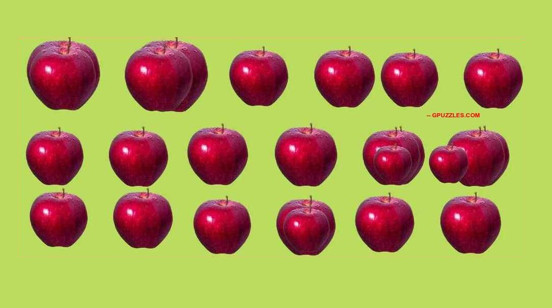 Uitdaging voor je brein: Kun jij alle appels op de afbeelding tellen ...